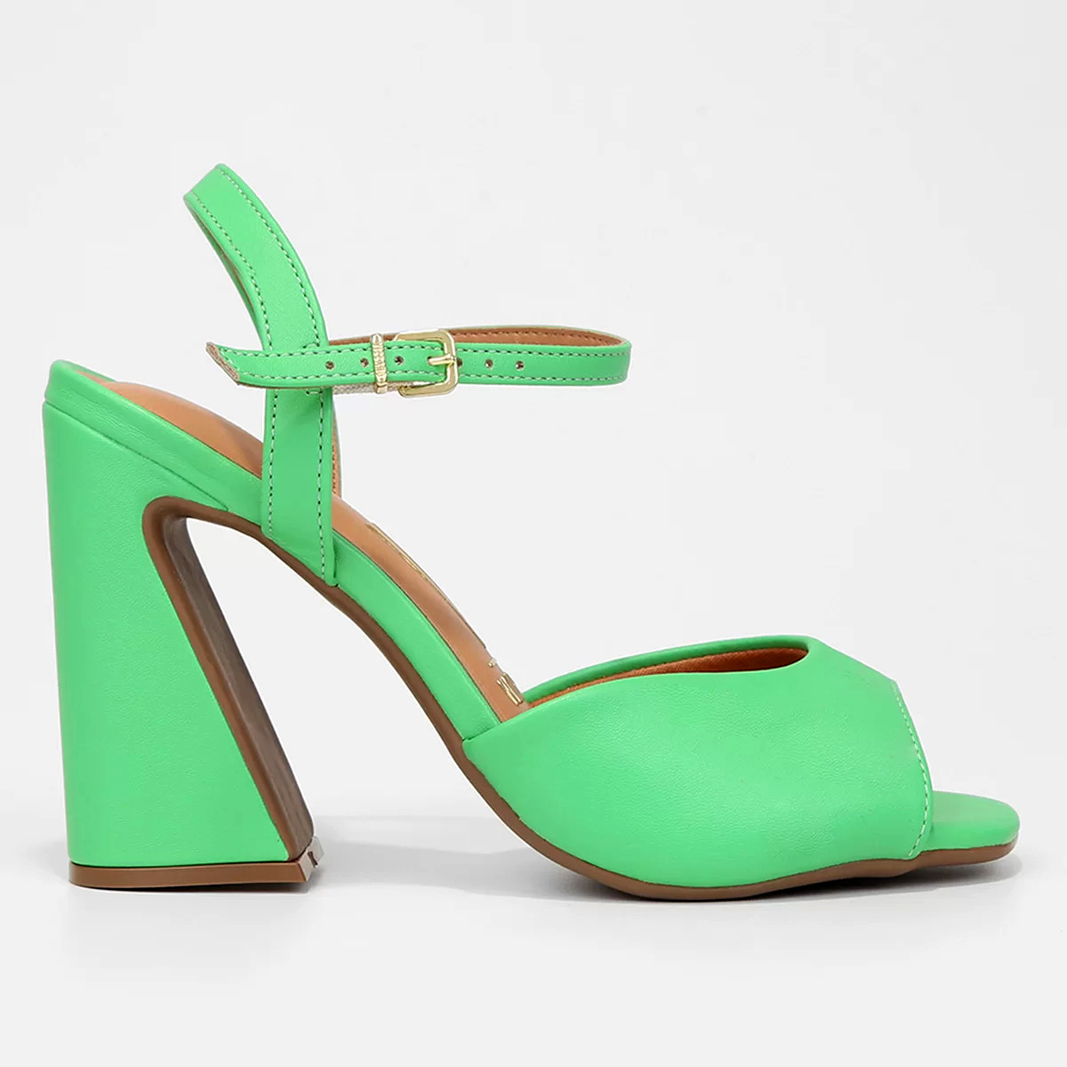 Sandália Vizzano Salto Bloco Feminina Verde - Compre Agora | Cabana ...