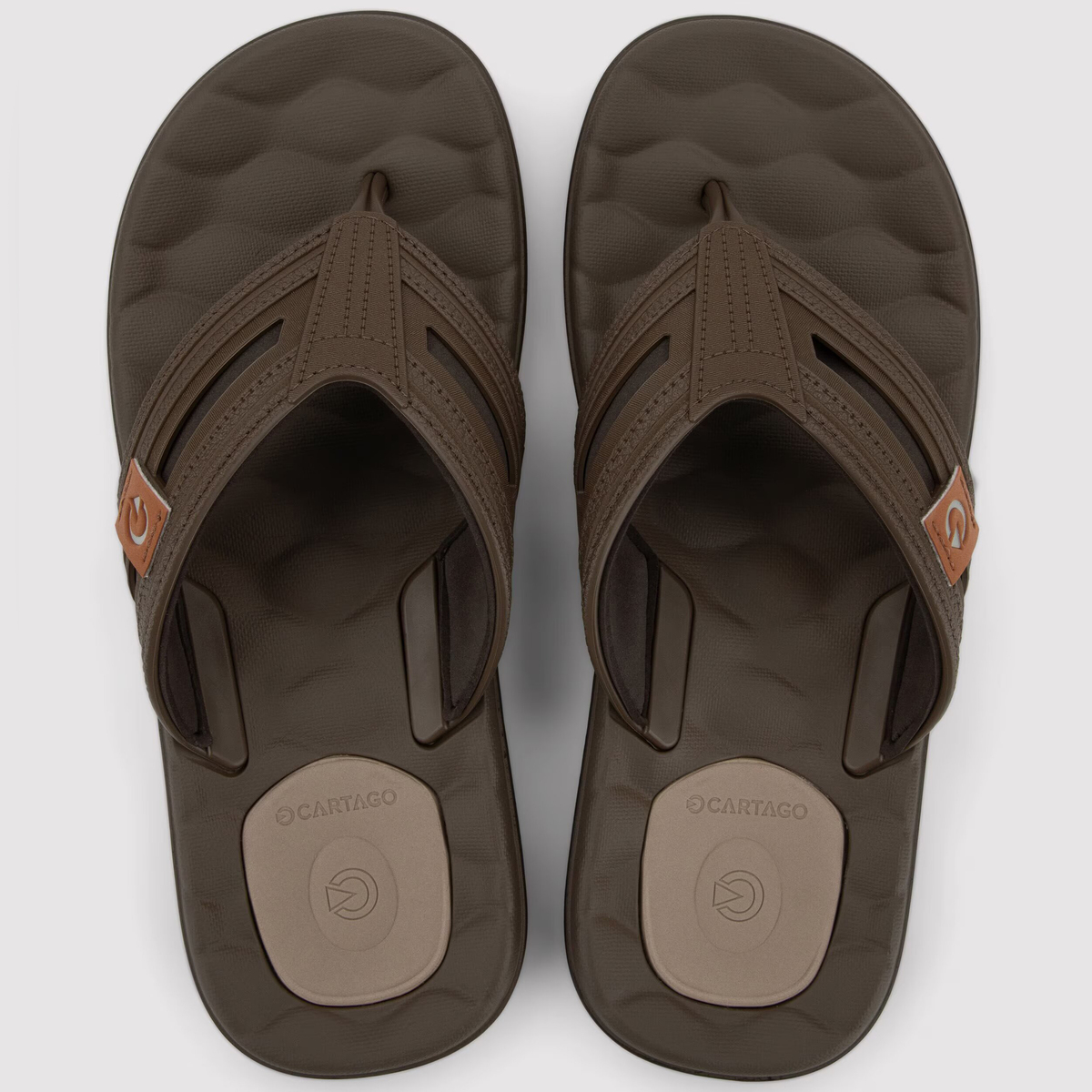 Chinelo Cartago Egeu IV Masculino Marrom e Bege - Compre Agora |Cabana ...