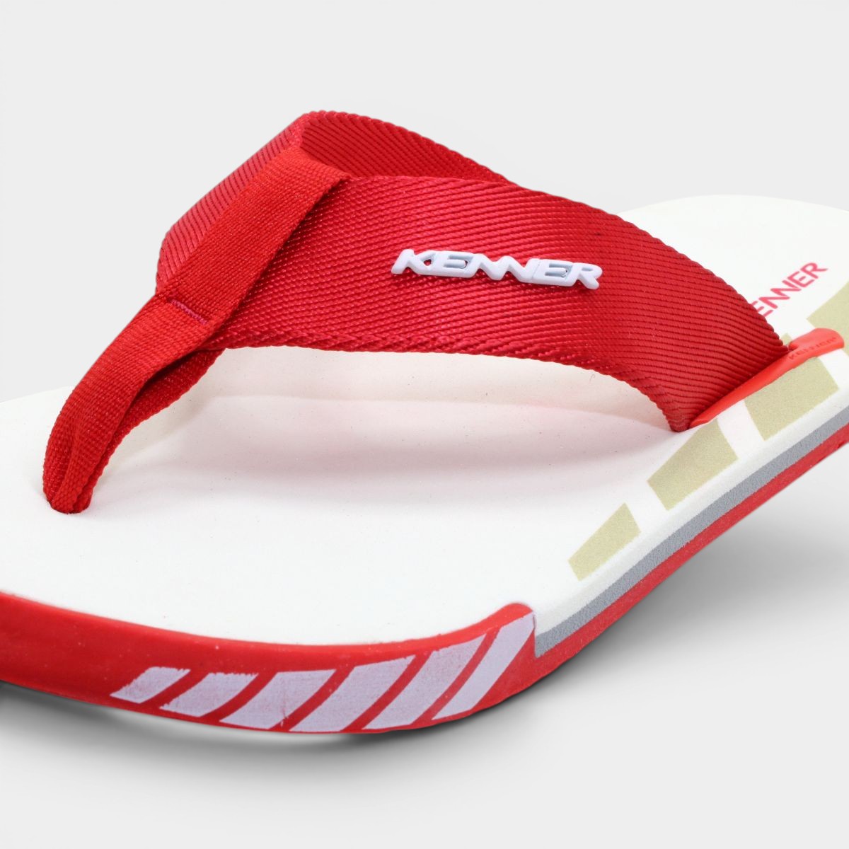 Chinelo Kenner Kick S Up Masculino Branco e Vermelho - Compre Agora ...